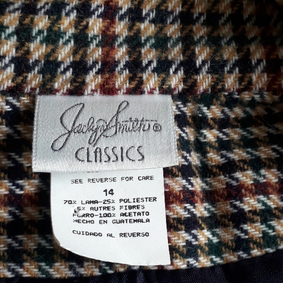 Jaclyn Smith | Jackets & Coats | Jaclyn Smith Classic Plaid Wool Long ...